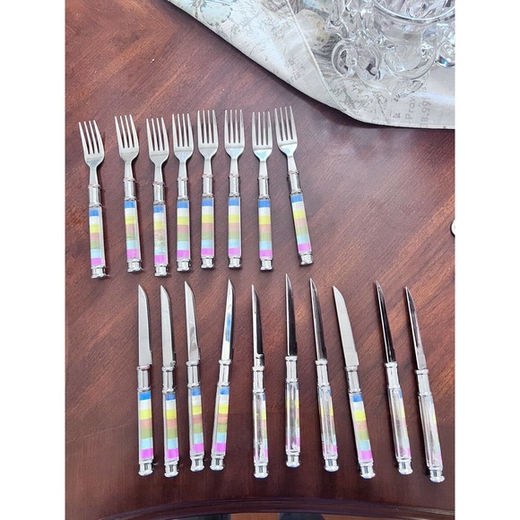 Unbranded | Dining | 8 Pc Germany Stainless Flatware Celtic Colors Read ...